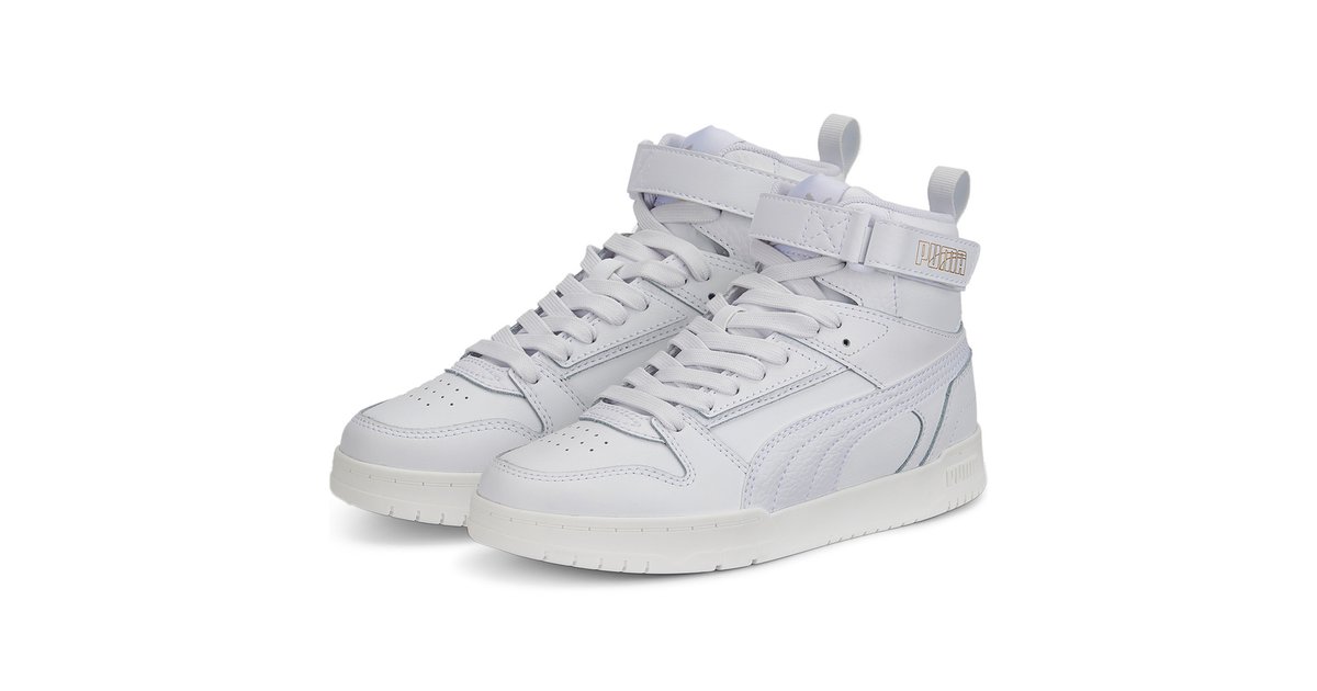 Puma RBD Game Mid-Top Sneaker Kinder white/white/team gold 36