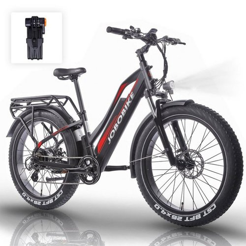 Jobobike E-Bike All-Terrain-Rad mit dicken Reifen Robin, 26 Zoll E ...