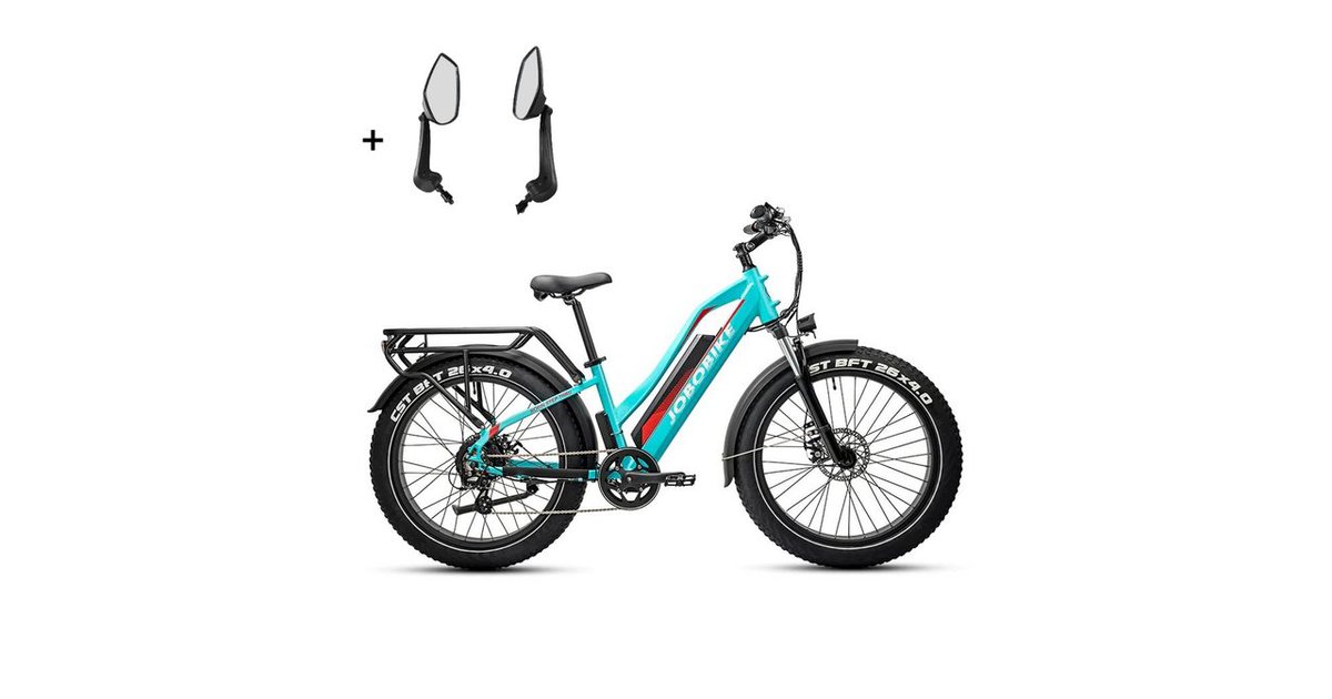 Jobobike E-Bike Robin-Urlaubswahl! Alle-Gelände-Fatreifen, hoher ...