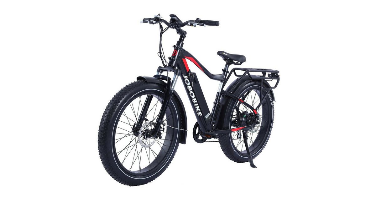 JOBOBIKE E-Bike 26 Zoll Fat Tire Elektrofahrrad Robin, 7 Gang Shimano ...