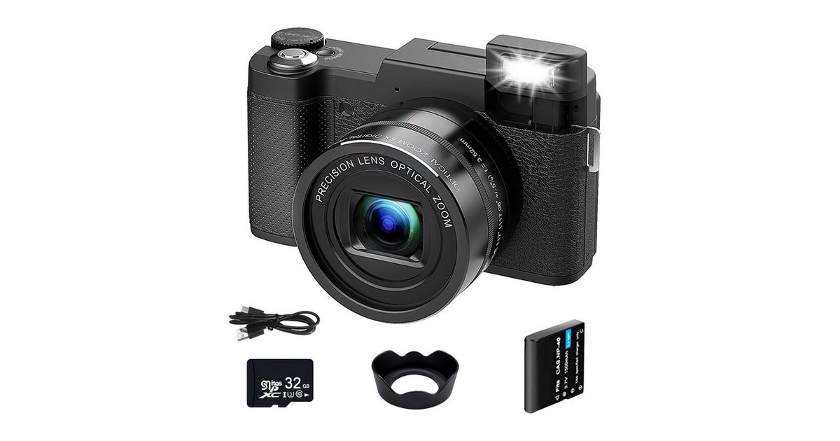 Oka Digitalkamera 4K, 48MP Fotokamera mit 3,0 Zoll Bildschirm ...