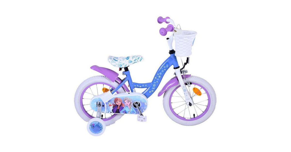 Volare Kinderfahrrad 14 Zoll Kinder Mädchen Fahrrad Rad Frozen 2 ...