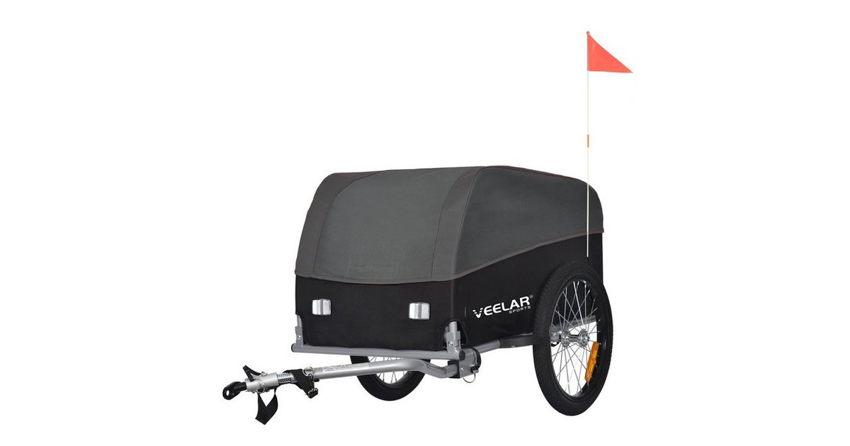 Tiggo Fahrradlastenanhänger VS Cargo I Fahrrad Lastenanhänger Klappbar Fahrradanhänger