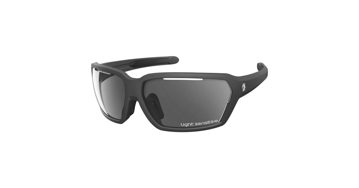 Scott Vector LS Sonnenbrille black matt / grey light sensitive Schwarz ...