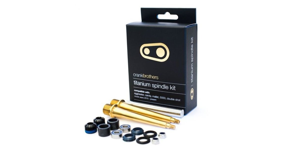 Crankbrothers Spindle Achsen Upgrade Kit Schwarz Modell 2023