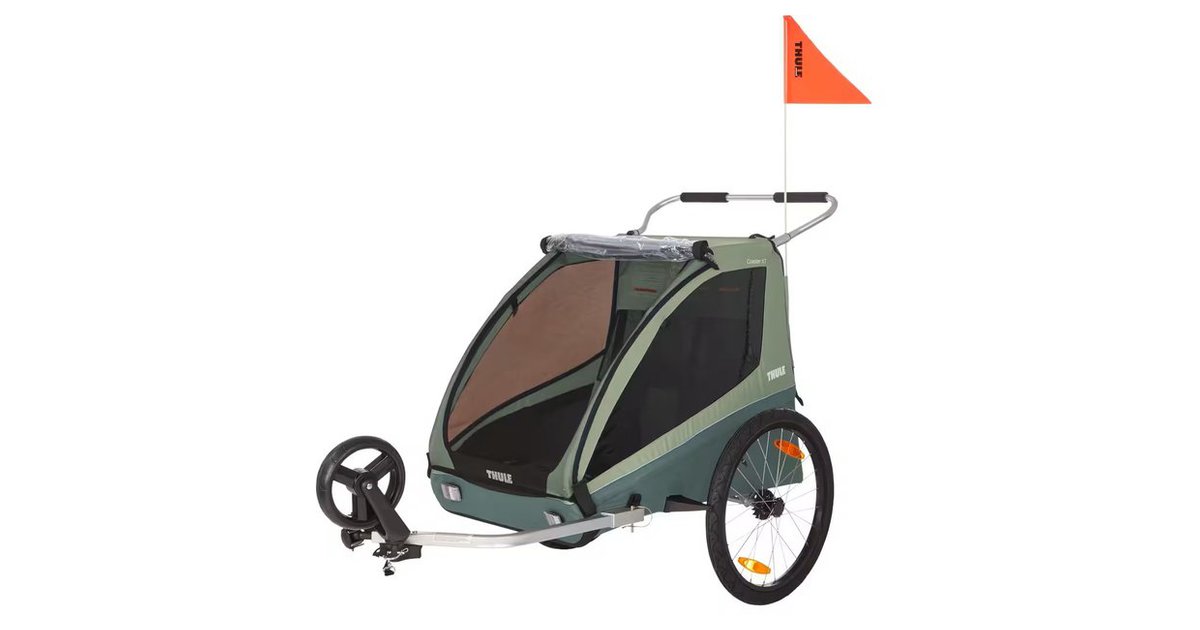 Thule Coaster XT Fahrradanhänger Grün Modell 2024