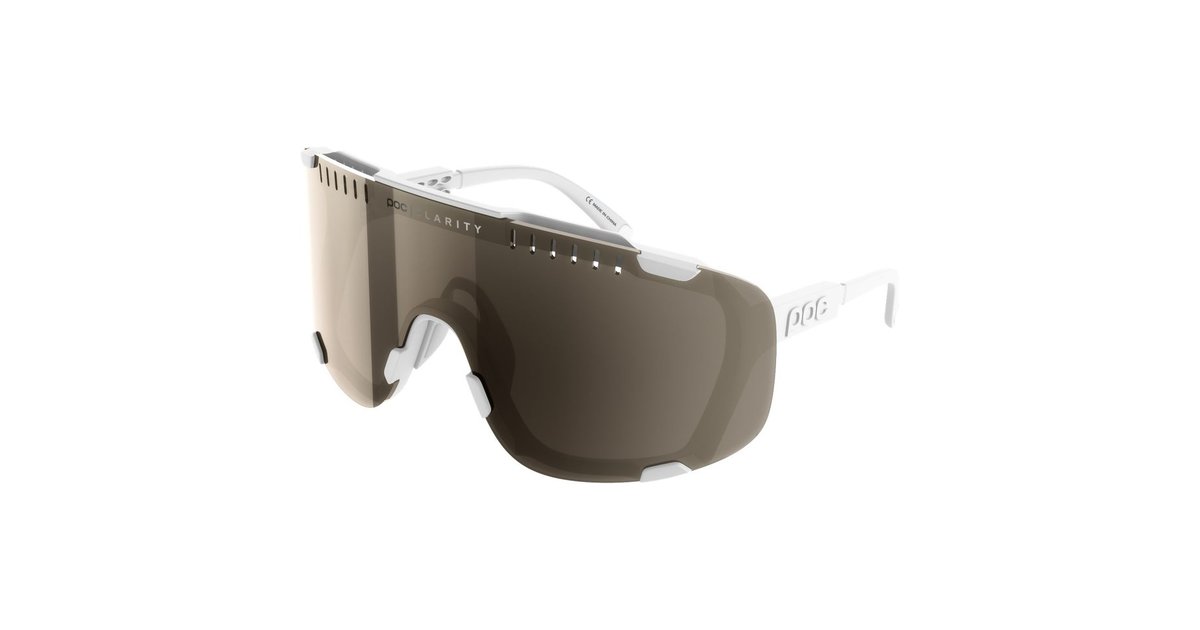 POC Devour - Hydrogen White/Clarity Trail /Partly Sunny Silver Weiß ...