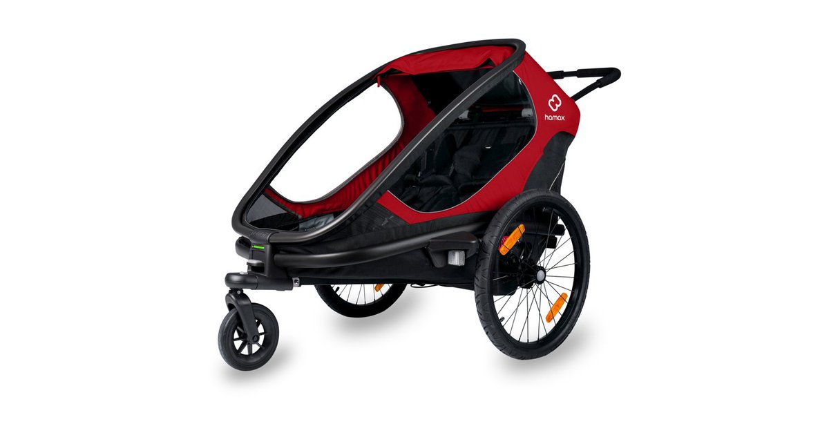 Hamax Outback Fahrradanhänger Rot Modell 2024