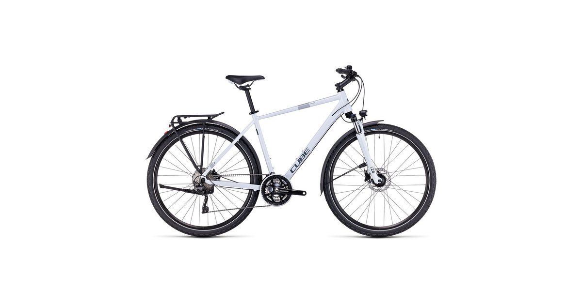 Cube Nature Pro Allroad Trekkingrad Weiß Modell 2023